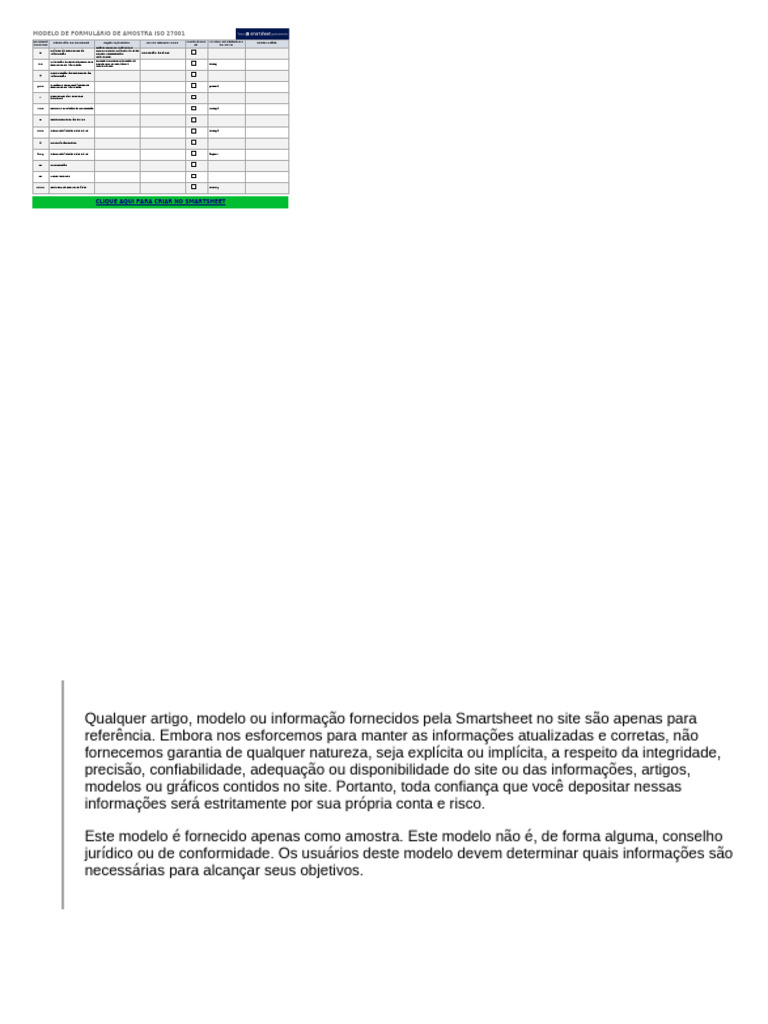 IC ISO 27001 Sample Form 10838 - PT | PDF