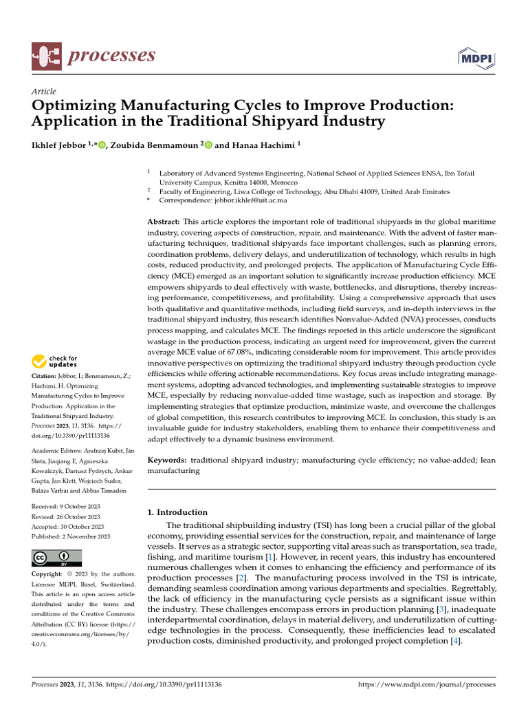 Processes 11 03136 v3 | PDF