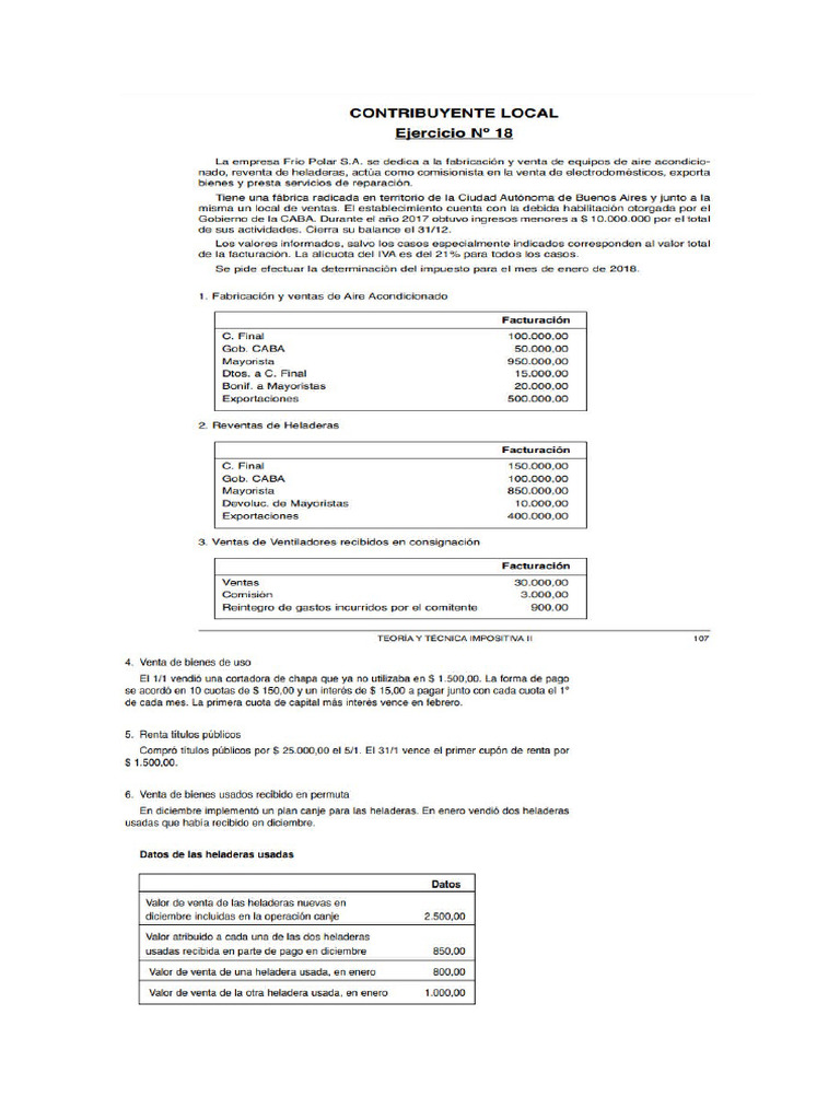 Ejercicio IIBB | PDF