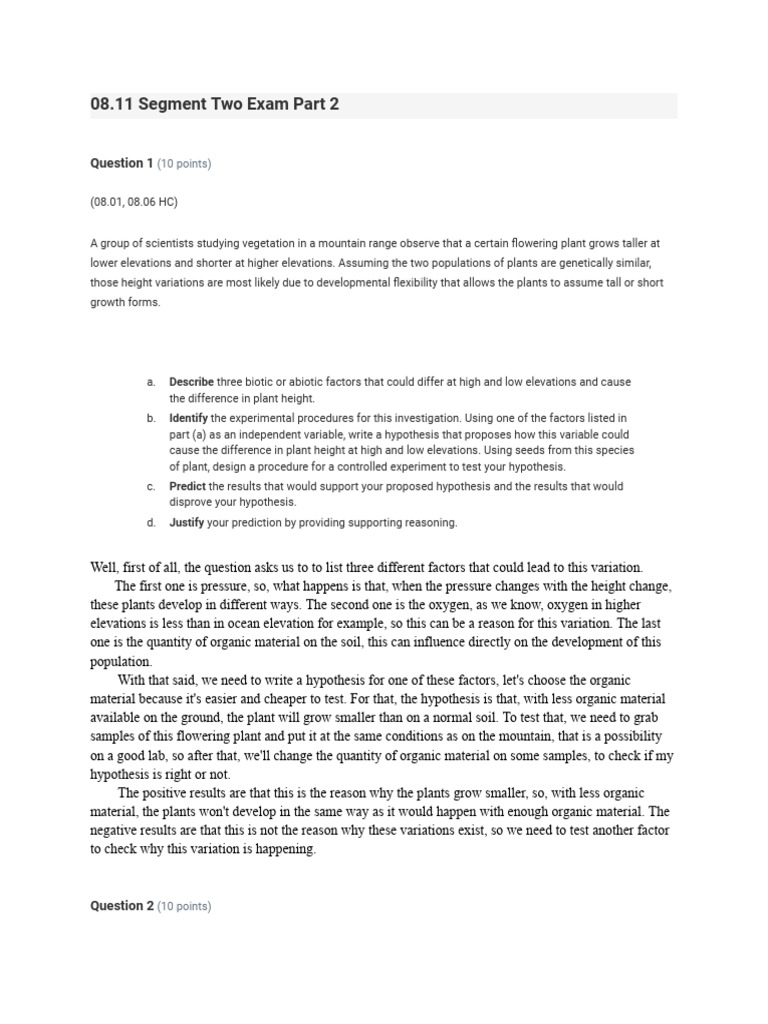 08.11 Segment Two Exam Part 2 | PDF