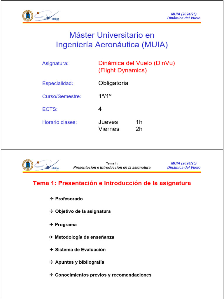 T01 - Presentación e Introducción | PDF