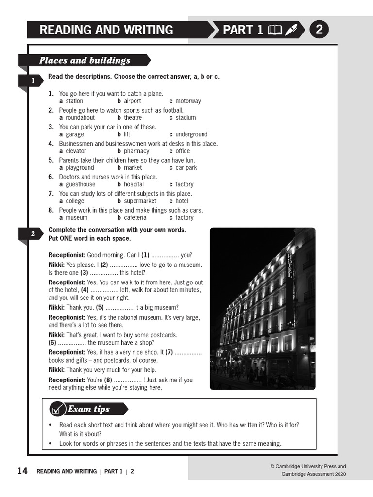 Cambridge Exam Booster A2 | PDF