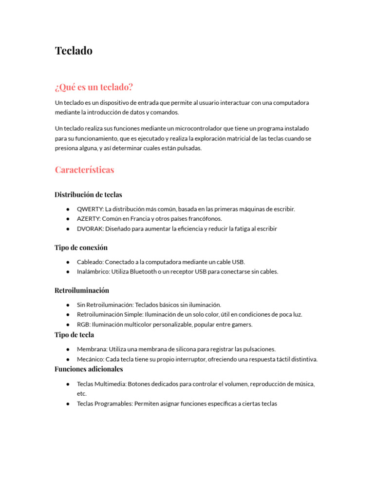 Teclado Documento | PDF