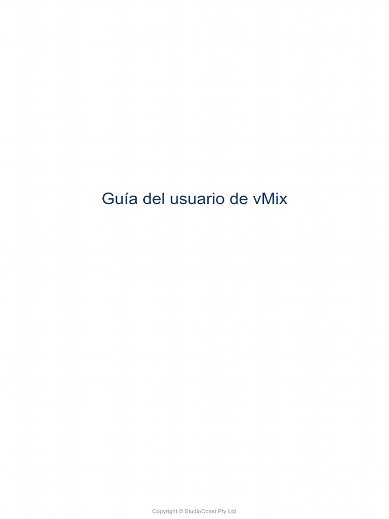 Vmix27 UserGuide | PDF