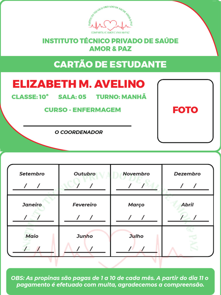 Cartão de Estudante | PDF