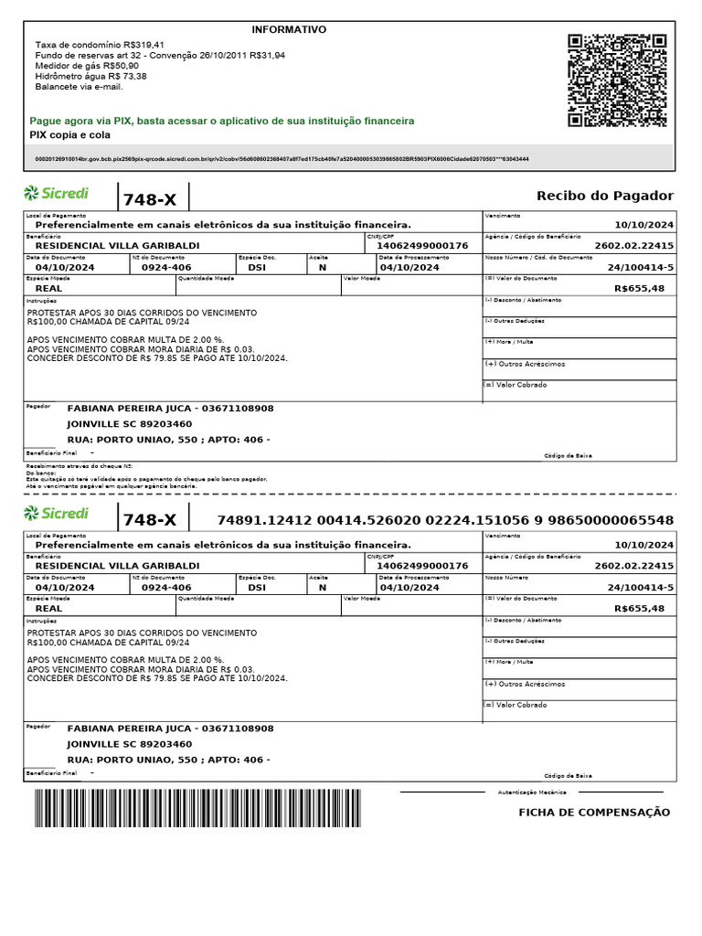 Recibo Do Pagador: Pague Agora Via PIX, Basta Acessar o Aplicativo de ...