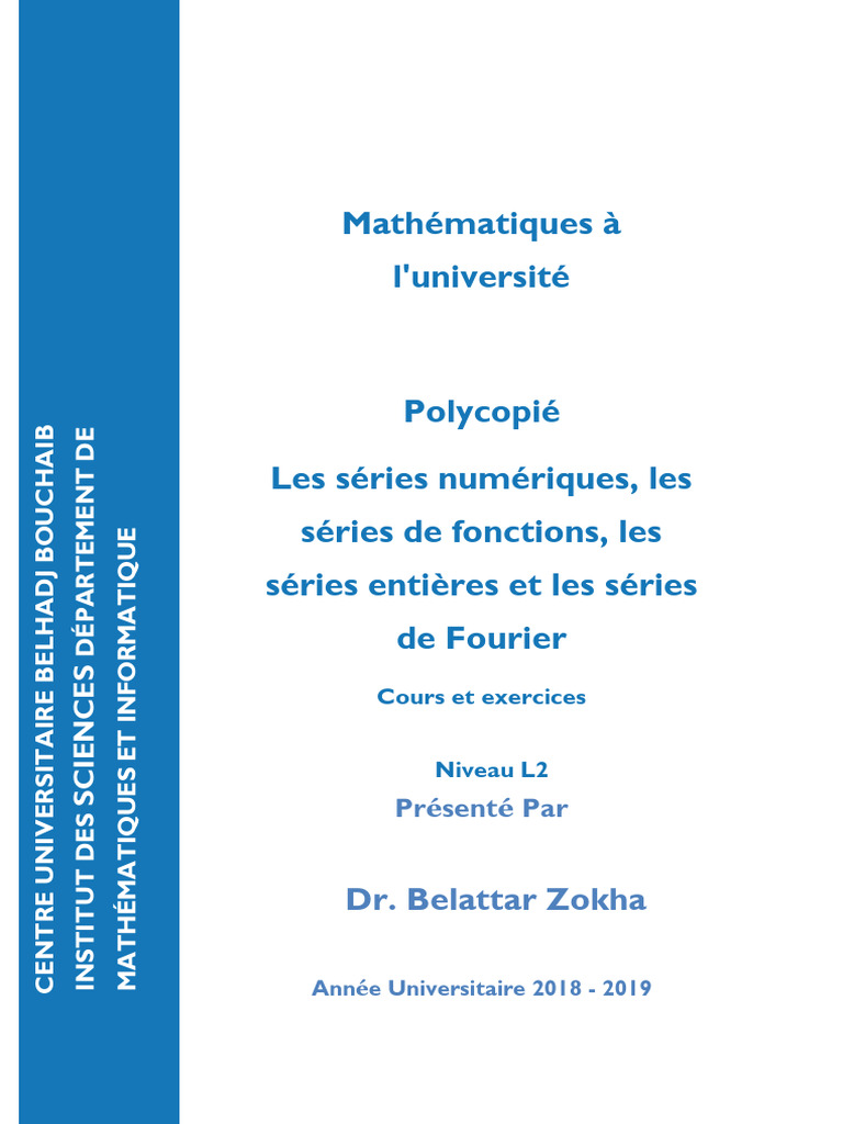 Polycopié Belattar | PDF