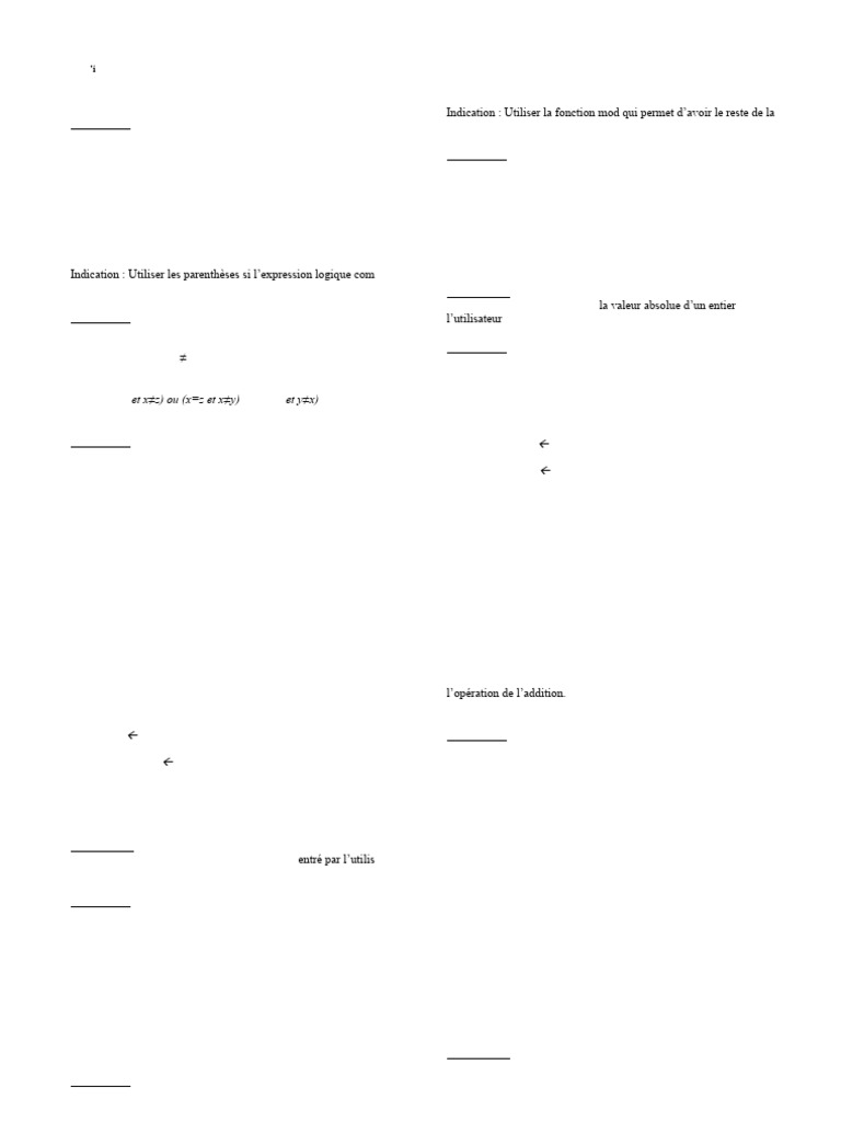 Correction TD Structures Conditionnelles | PDF
