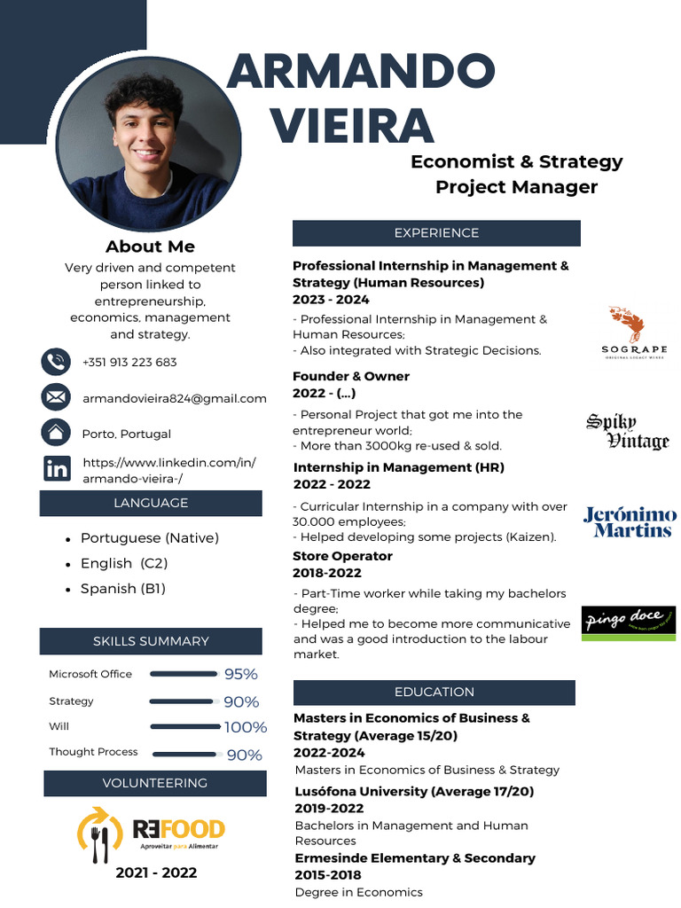 CV Armando Vieira | PDF