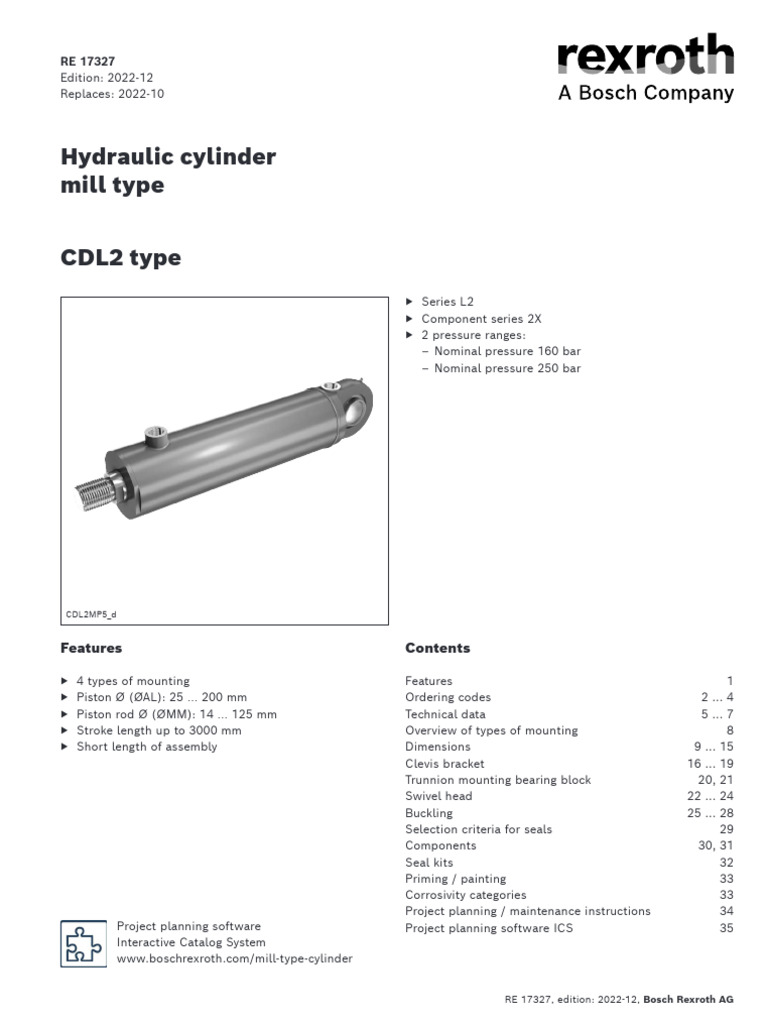Catalogo CDL2 Rexroth | PDF