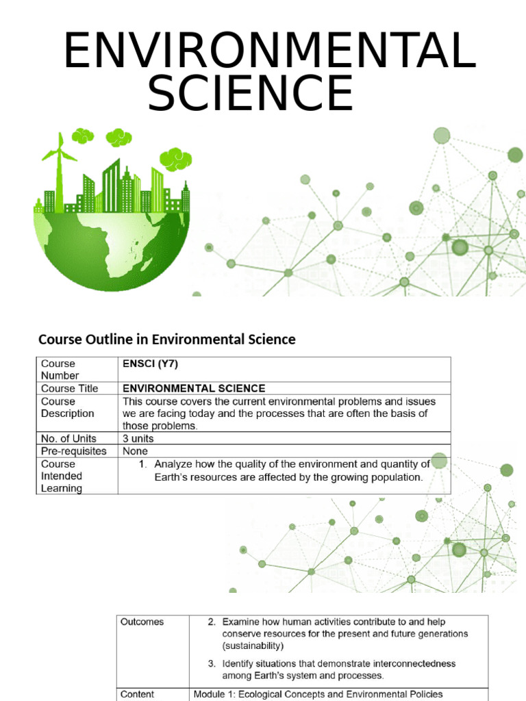 LESSON-1_ENVISCI | PDF