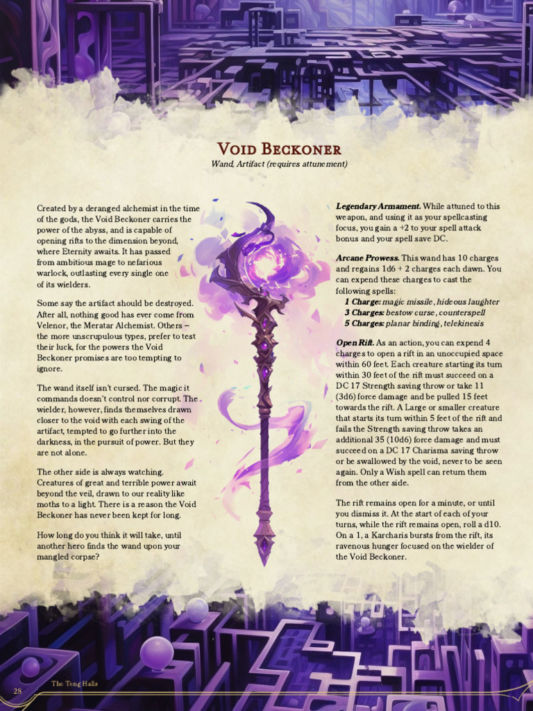 Void Beckoner Showcase | PDF