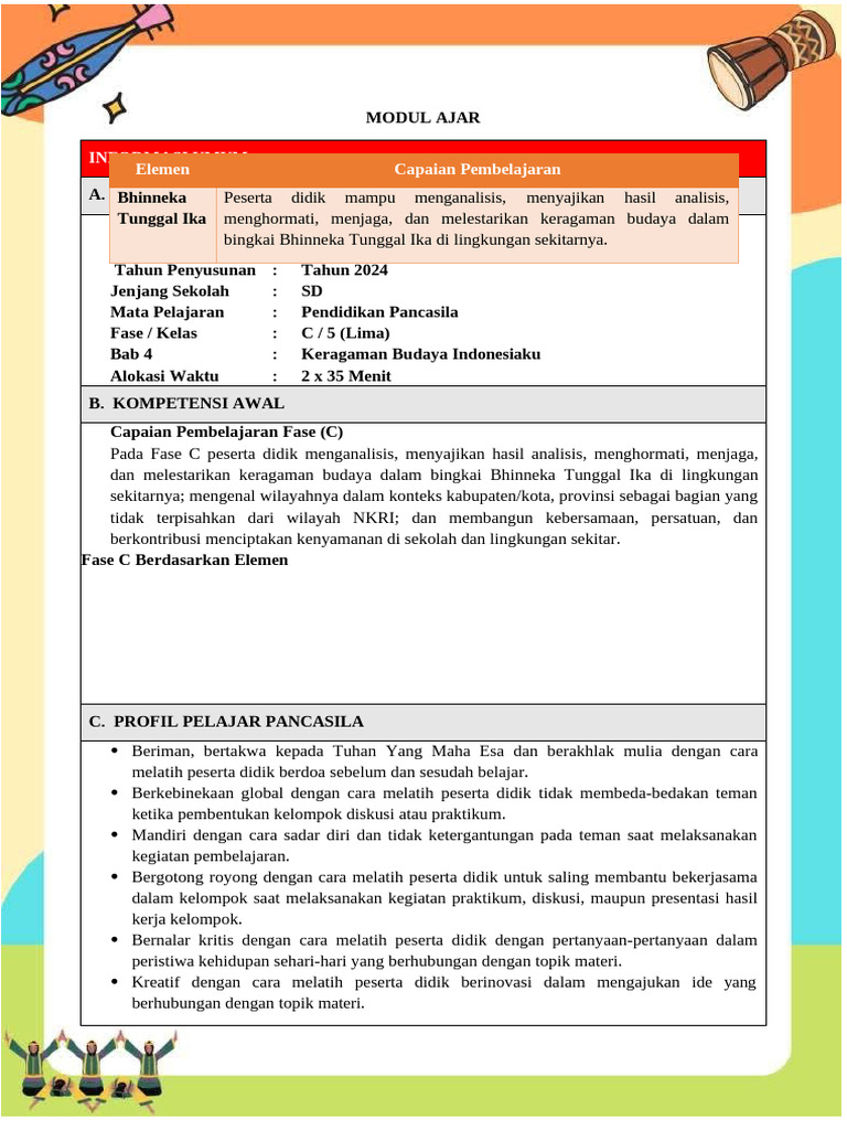 Perangkat Pembelajaran - Alivia Elsa Wulandari - 2398010797 | PDF
