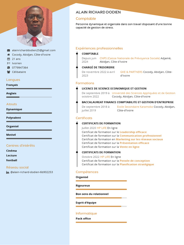 CV - 2024-10-10 - Alain Richard - Dodien | PDF