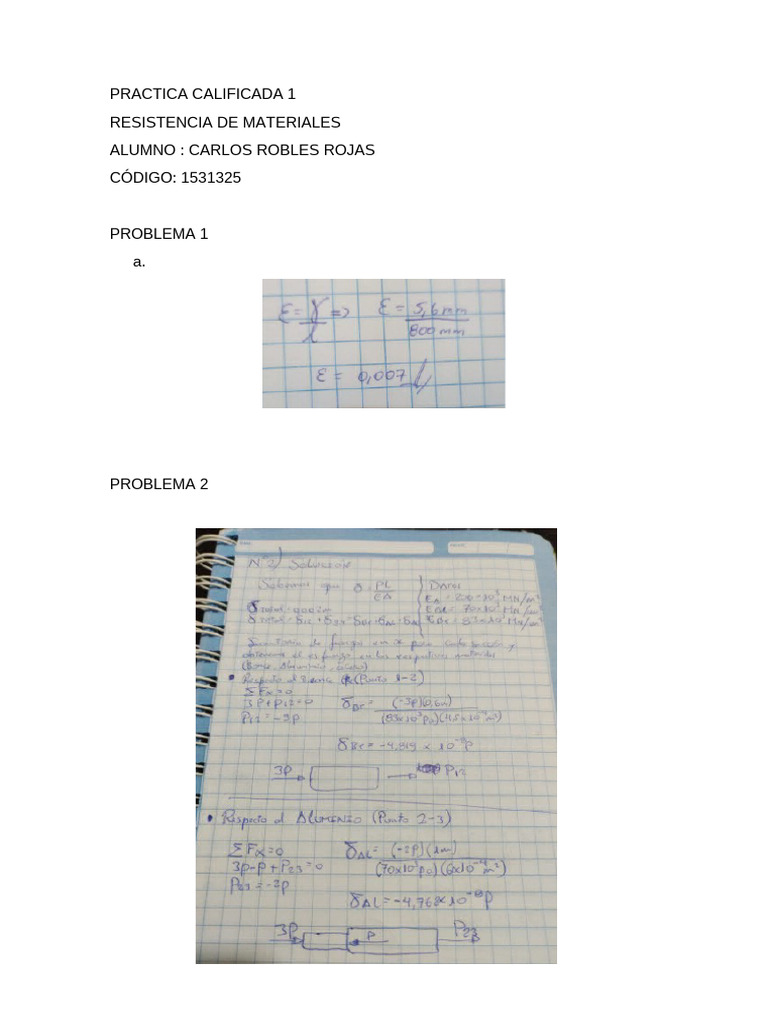 PRACTICA CALIFICADA 1 | PDF