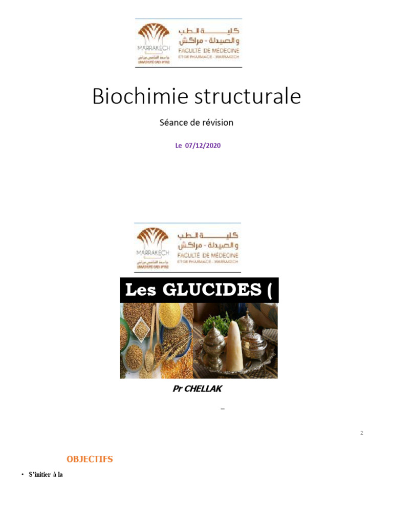 Biochimie Structurale - Corrigé | PDF