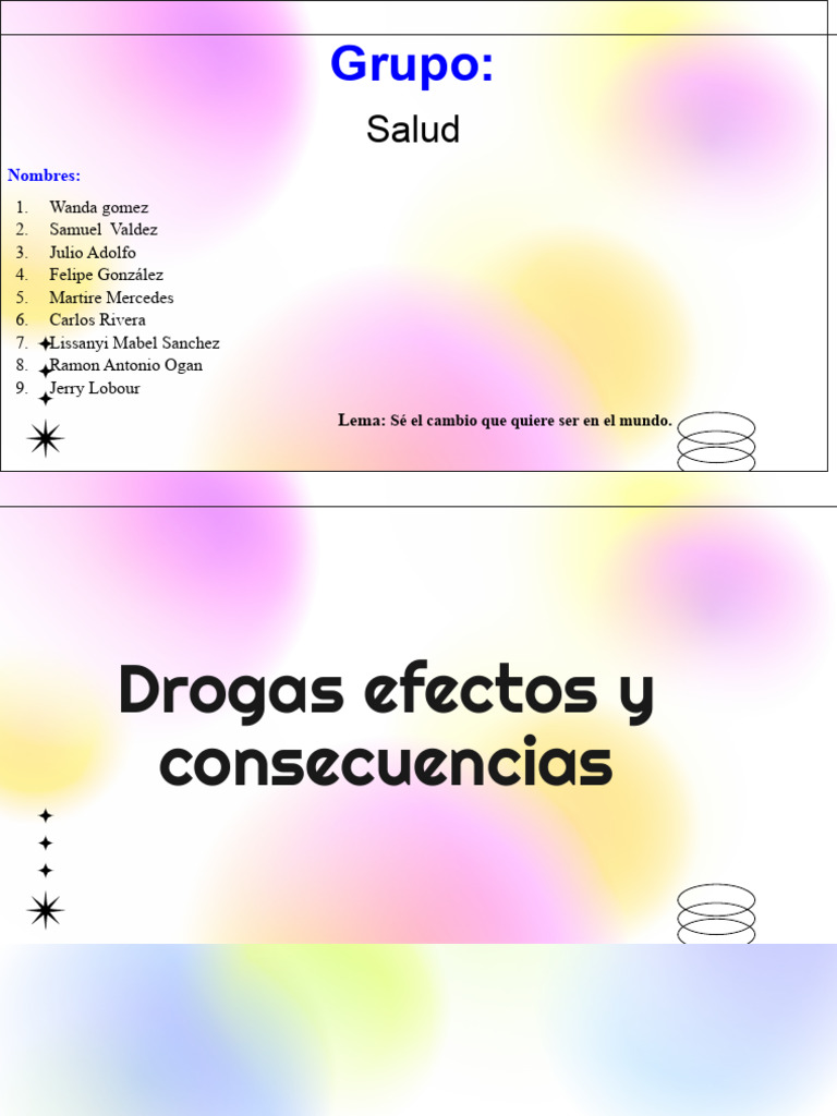 Drogas y Consecuencias | PDF | La dependencia de sustancias | Drogas