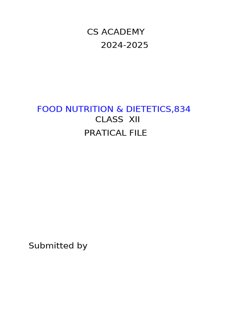 Pratical File XII | PDF