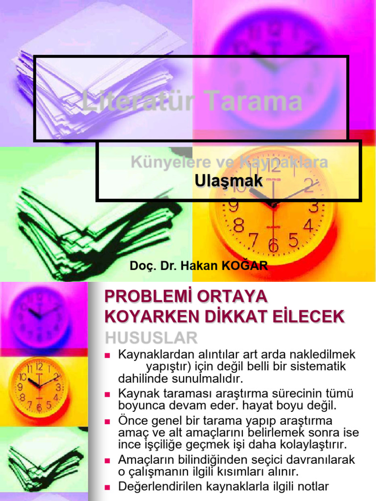 08 Literatür Taraması | PDF