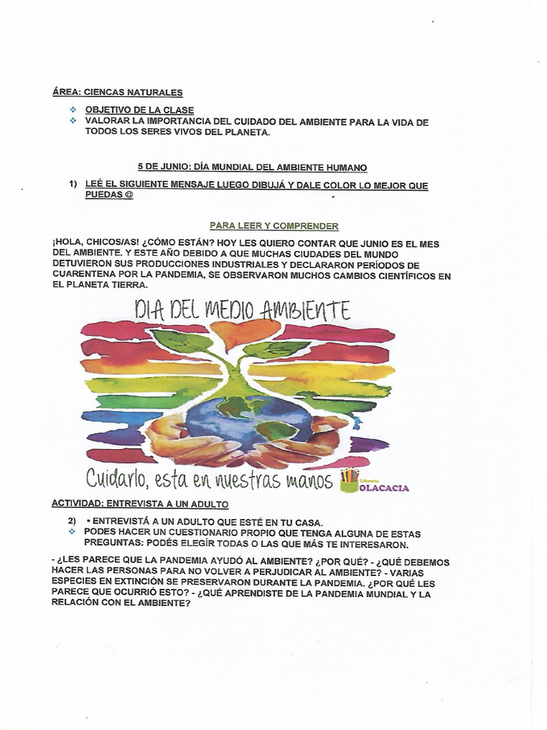 Dia Mundial Del Medio Ambiente | PDF
