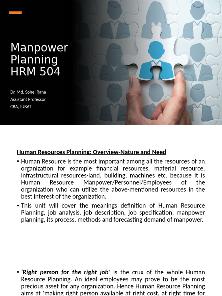 Manpower Planning | PDF