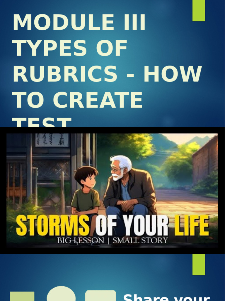 Module 3 TYPES OF RUBRICS - HOW TO CREATE TEST | PDF