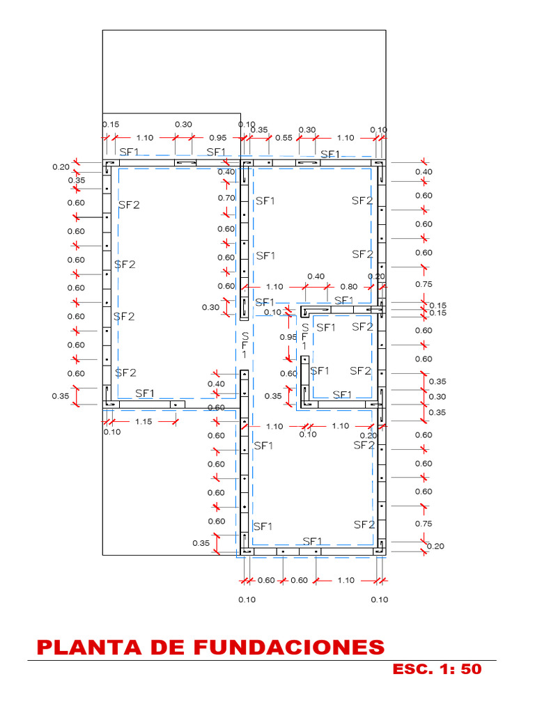 Plano de Fundaciones | PDF