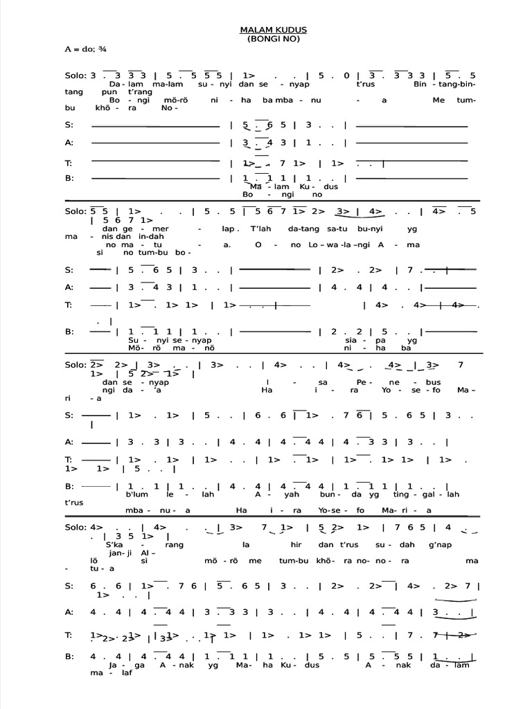 Lirik Bongi No | PDF