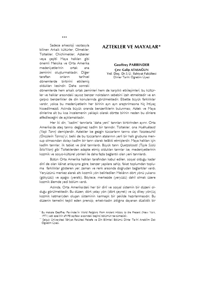 Aztekler Ve Mayalar | PDF