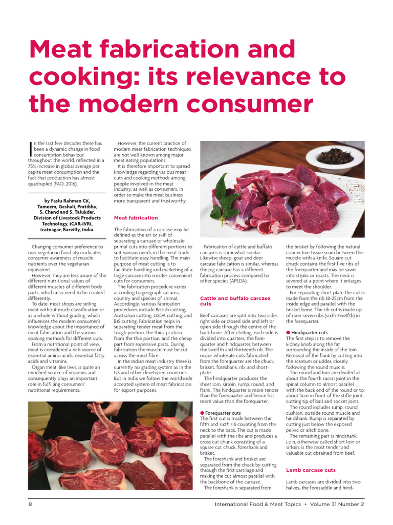 Meat Fabrication | PDF