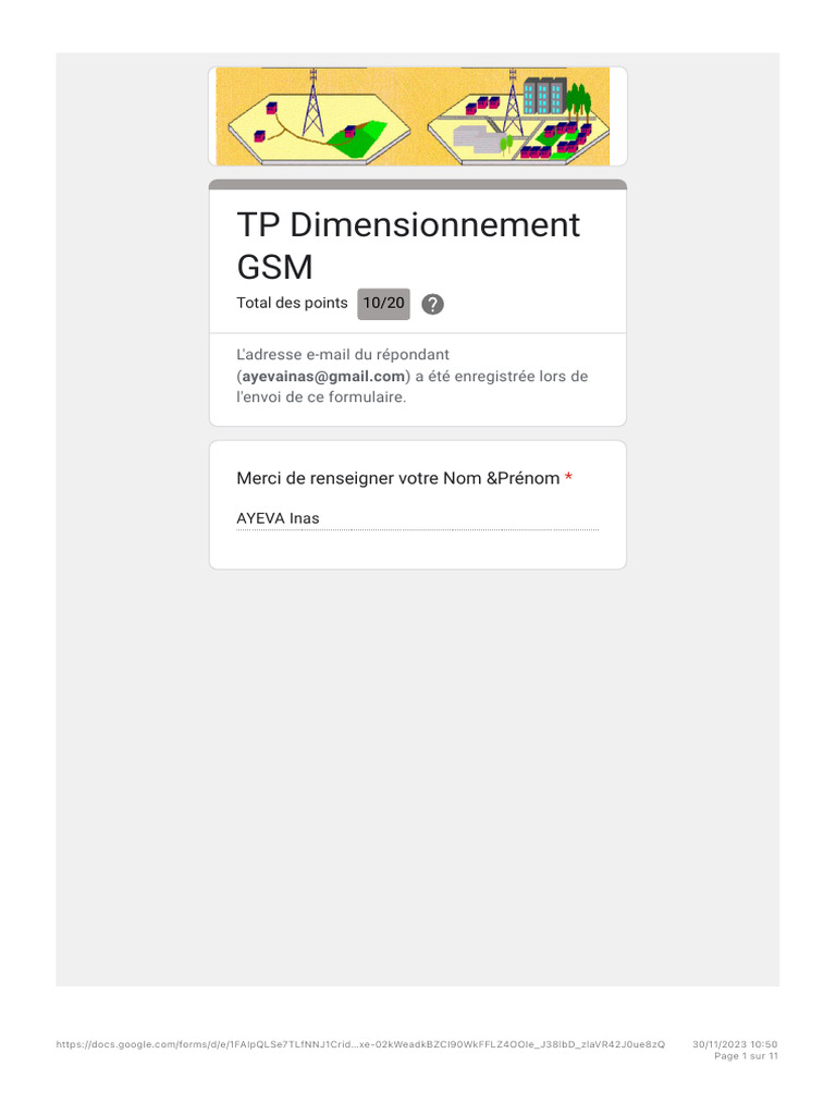 TP Dimensionnement GSM | PDF