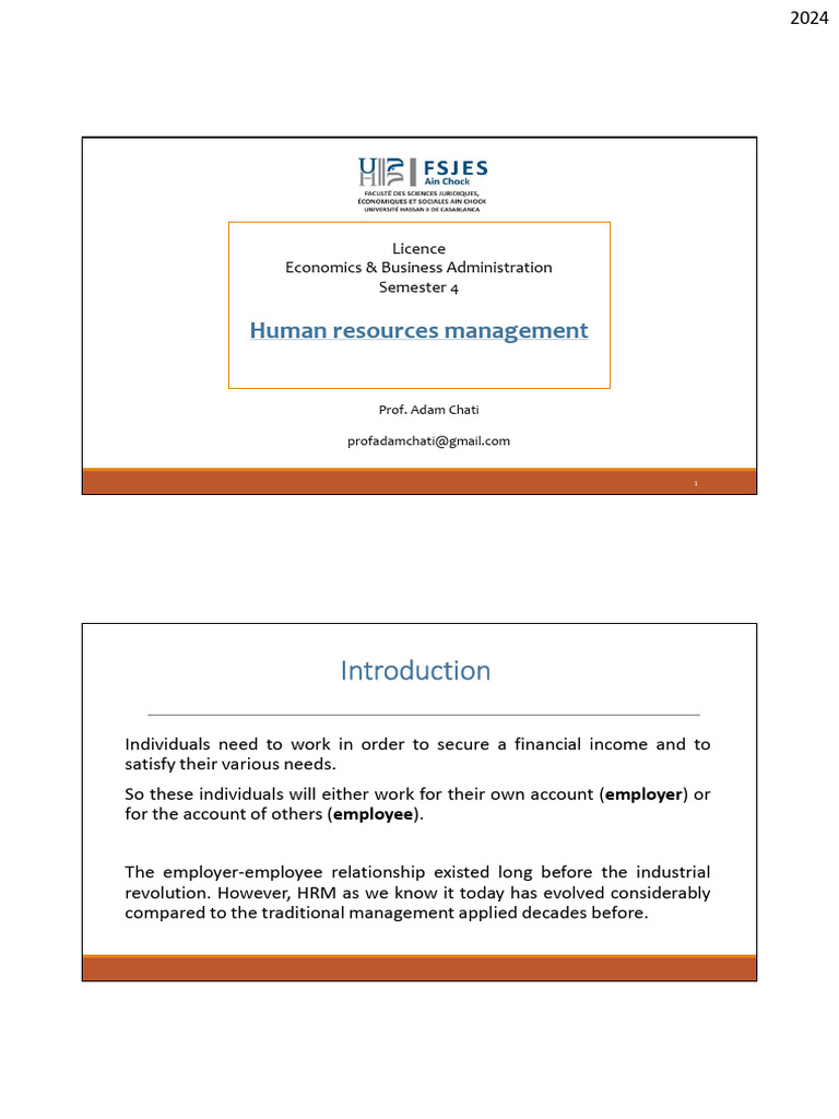 HRM Course (2024) | PDF