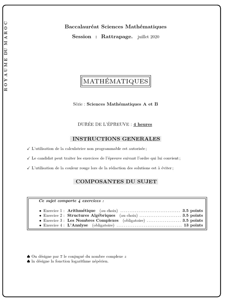 BAC SM | PDF