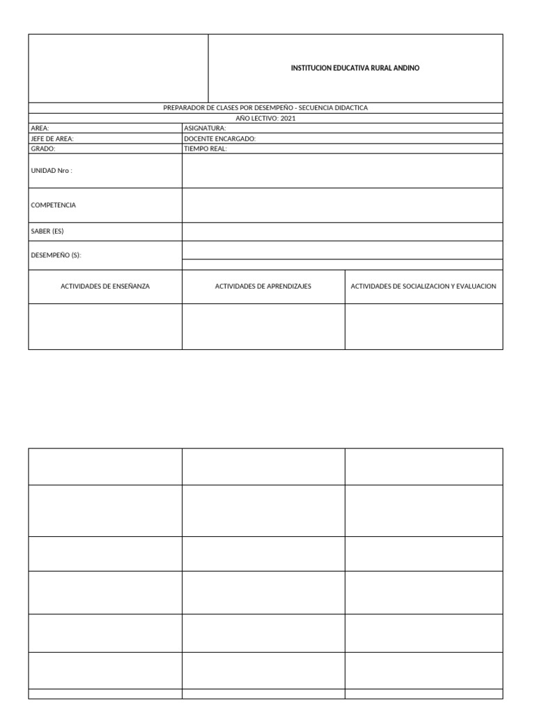 Planeador de Clase | PDF