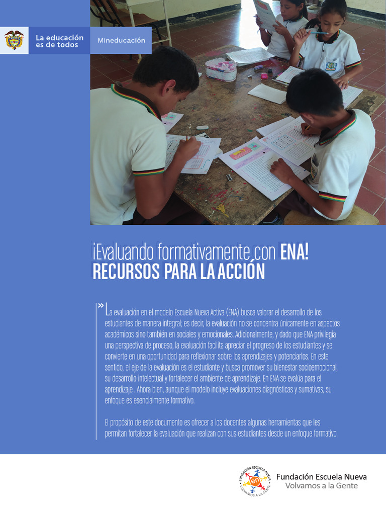LECTURA - Evaluando Formativamente Con ENA 2022 | PDF