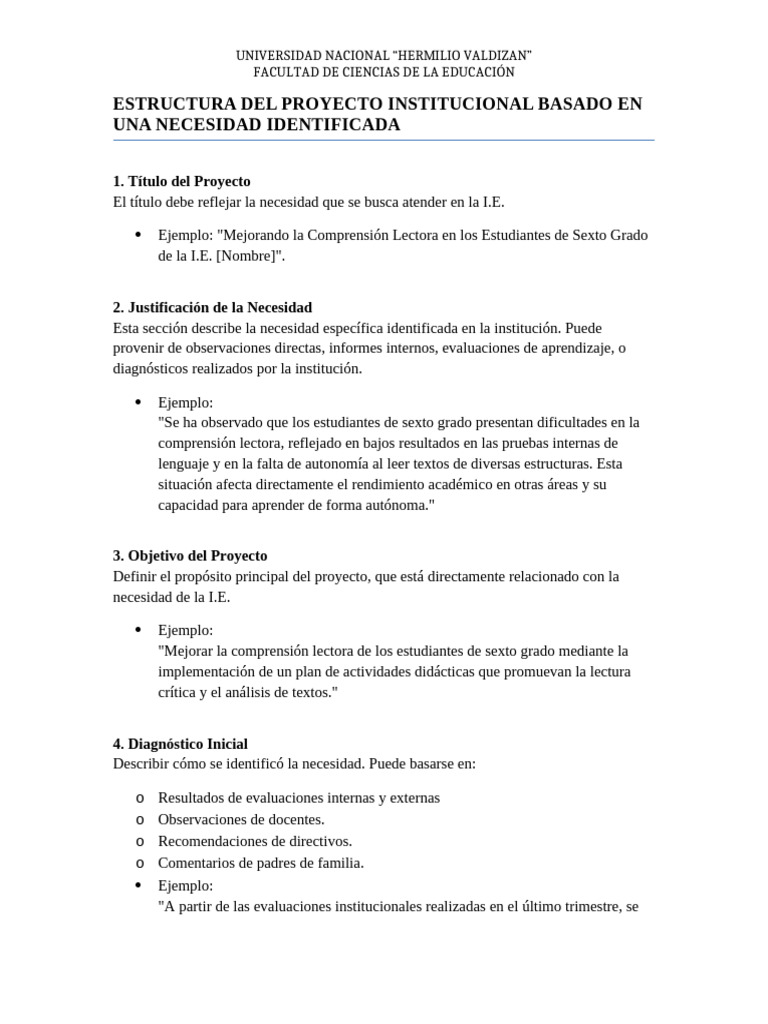 Estructura Del Proyecto | PDF