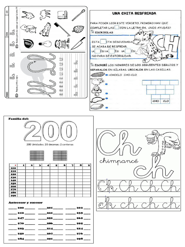 LETRAS CH Y LL | PDF