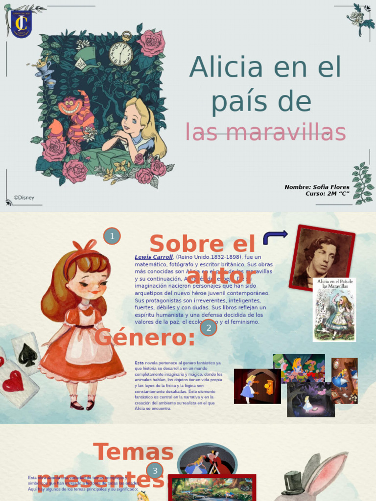 Alicia en El Pais de Las Maravillas | PDF | Las aventuras de Alicia en ...