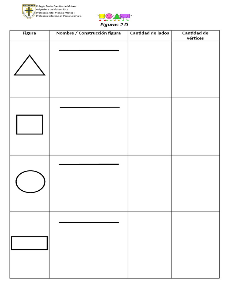 Ficha Figuras 2 D | PDF