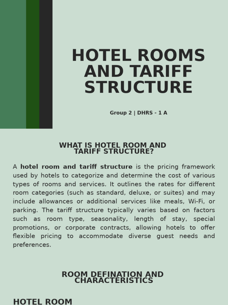 Hotel Room and Tariff Edgr | PDF