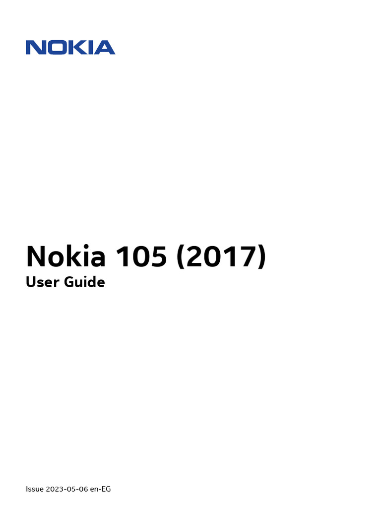User Guide Nokia 105 2017 User Guide | PDF