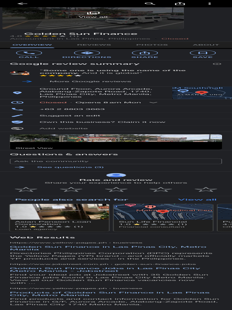 Address of Sun Loan Company in Manila - Google Search | PDF