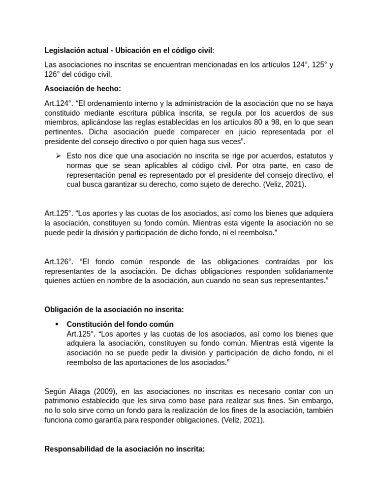 Asociaciones No Inscritas | PDF