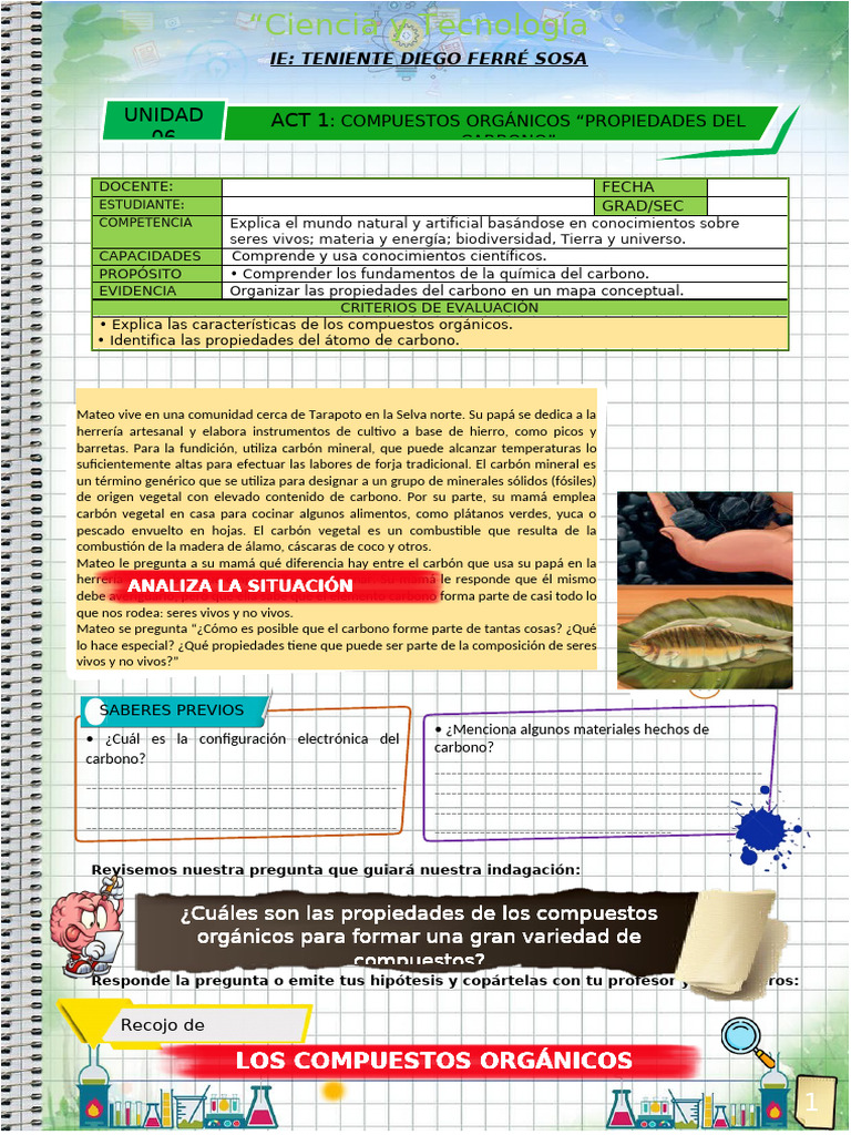 A-3º ACT 1 CYT UND 6 | PDF