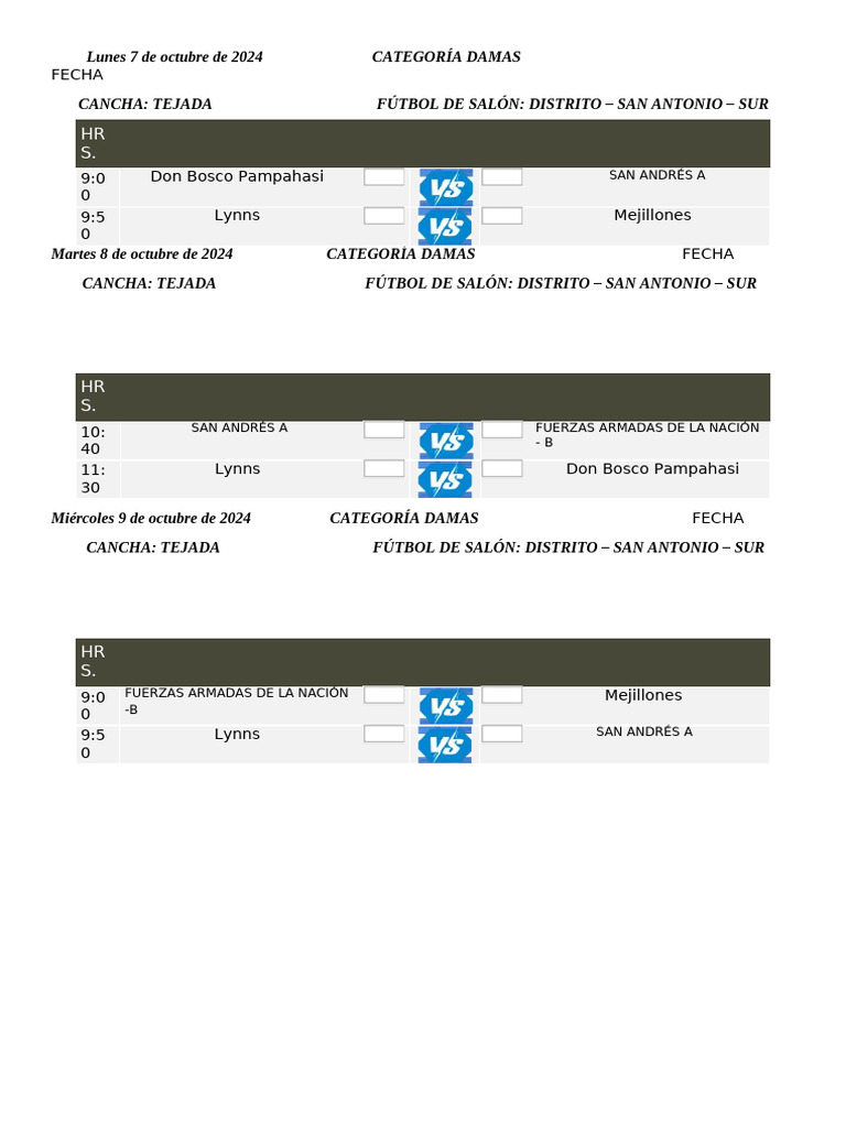 San Antonio- Sur Damas | PDF