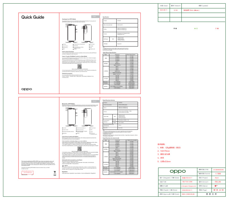 Quick Guide OPPO A38 LATUS CL MX | PDF