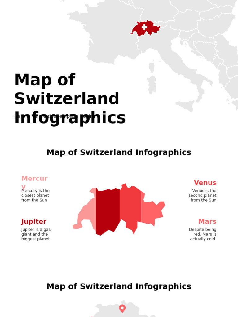 Switzerland Map Infographics by Slidesgo | PDF
