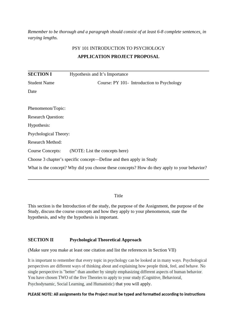 Application Project Proposal Revised Theory | PDF