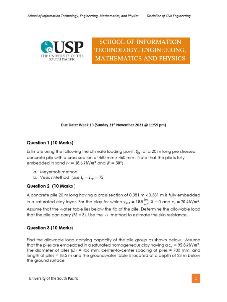 Assignment 2 - CV 321 - Final | PDF