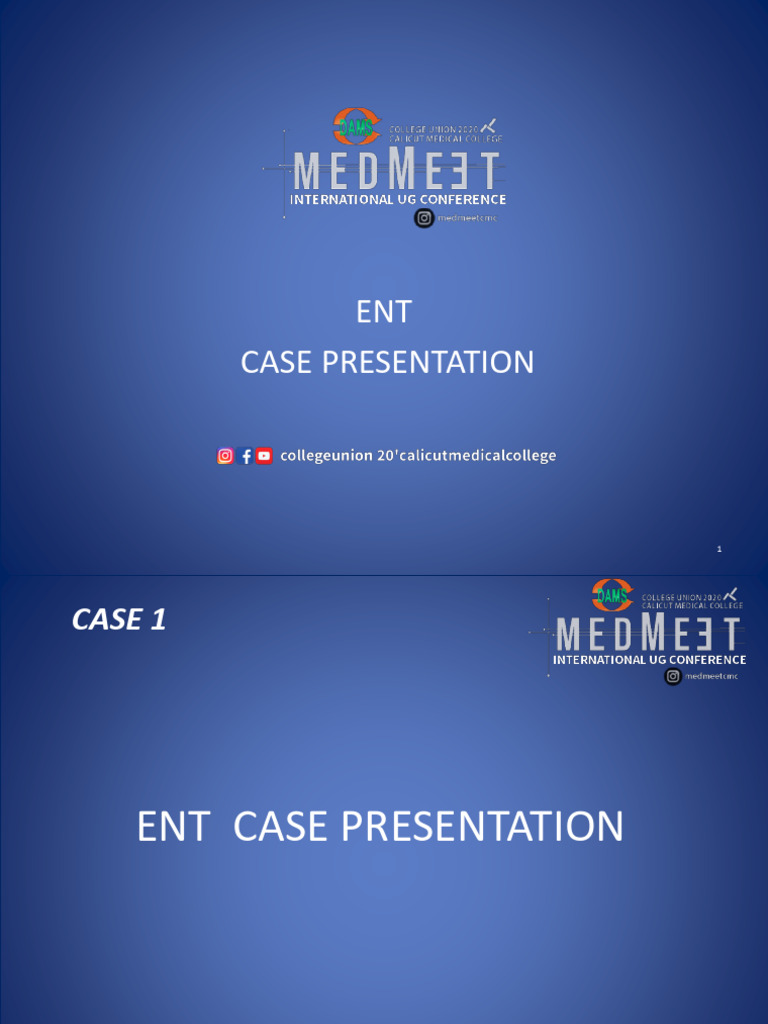 Ent Cases Medmeet CMC | PDF